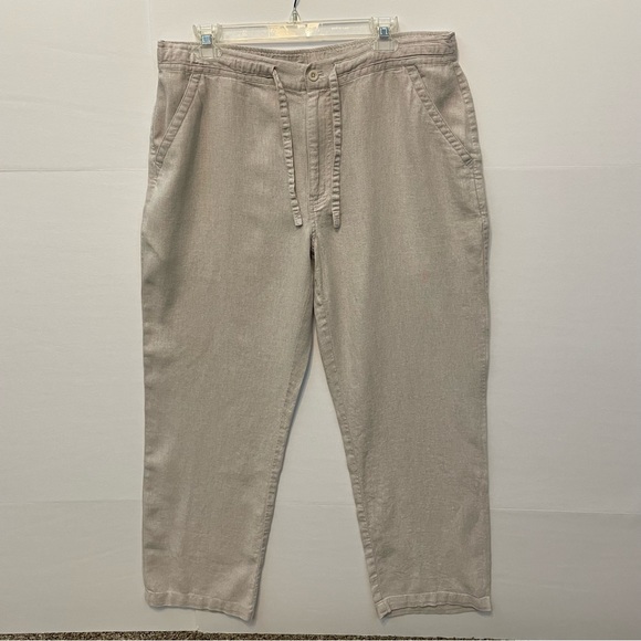Cubavera | Pants | Cubavera Mens Beige Linen Blend Pants Sz L | Poshmark